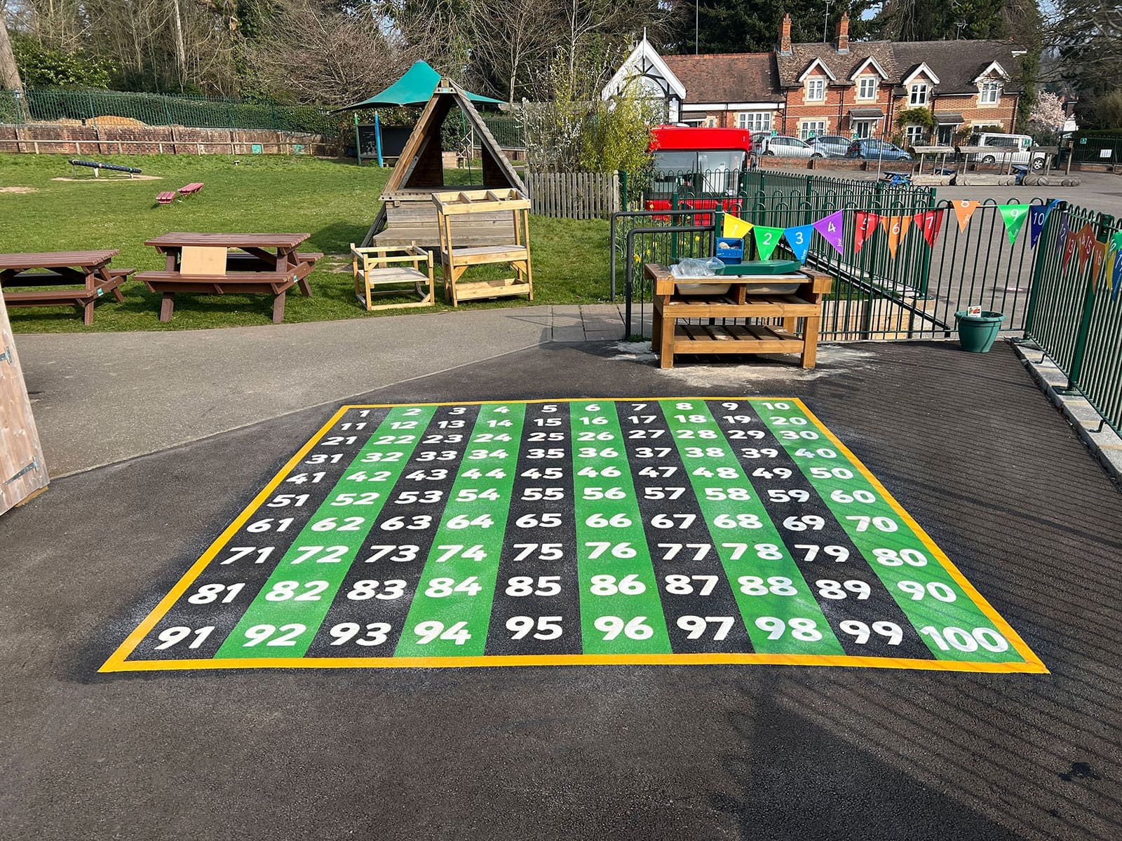 Number Grid Evens Playground Marking - For Schools