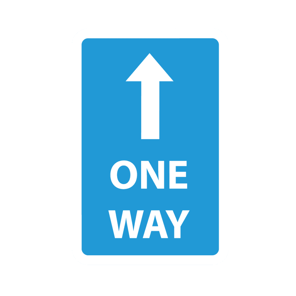 One Way Sign Playground Marking - For Schools